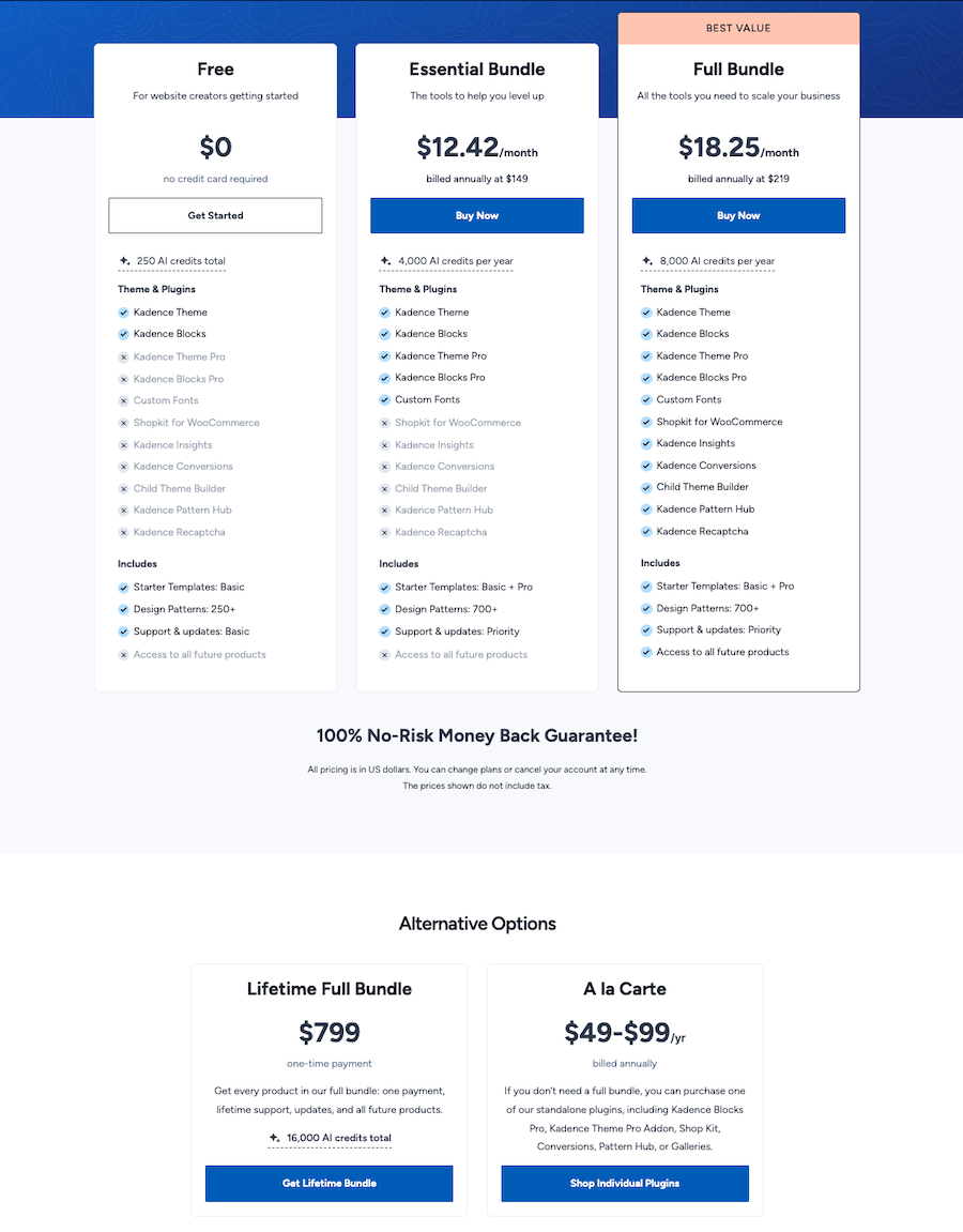 Kadence WP Pricing (2025): Everything You Need to Know